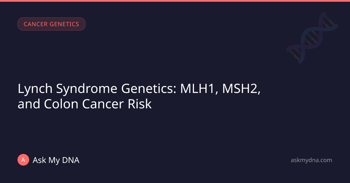 Lynch Syndrome: MLH1 MSH2 Colon Cancer